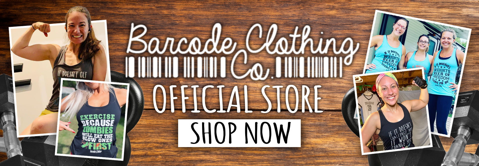 Barcode Clothing Co - Fun Workout Tanks, Tees & Hoodies for Women