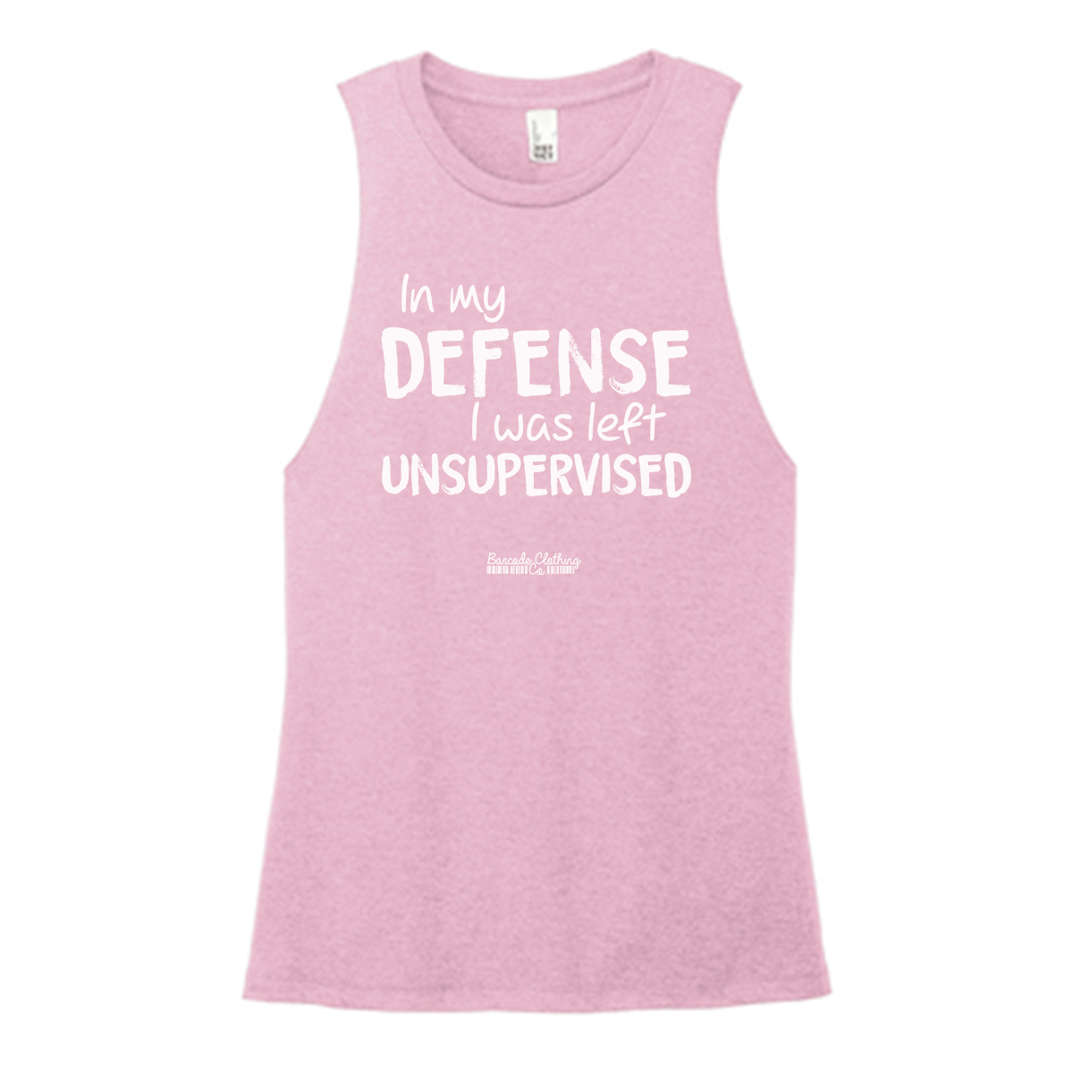 In My Defense Color Muscle Tank – Barcode Clothing Co