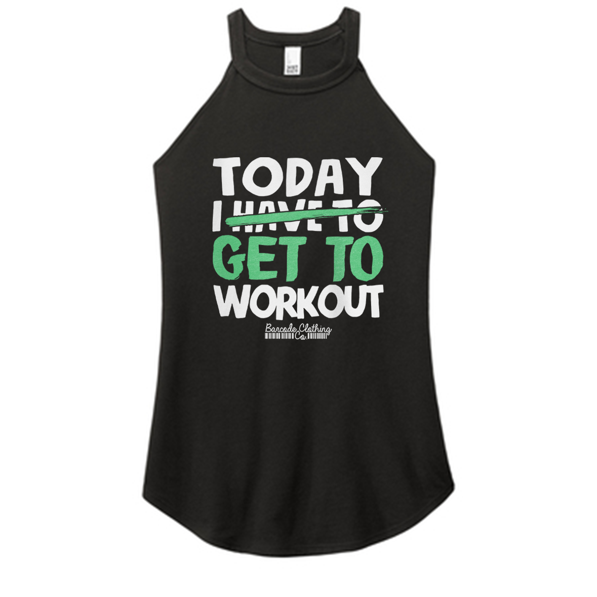 Today I Get To Workout Color Rocker Tank – Barcode Clothing Co