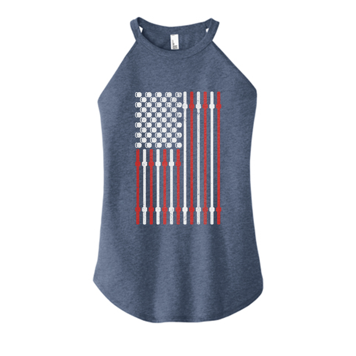 USA Barbell Flag Color Rocker Tank – Barcode Clothing Co