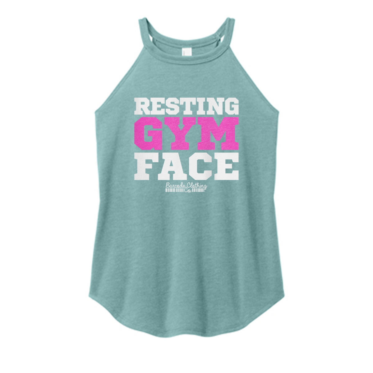 Resting Gym Face Color Rocker Tank – Barcode Clothing Co