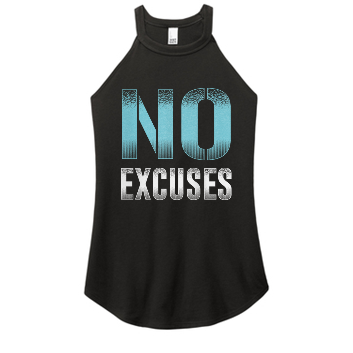 No Excuses Color Rocker Tank – Barcode Clothing Co